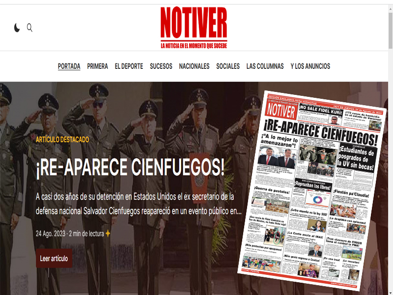 Estrena NOTIVER edición digital ¡Felicidades! - EL PORTAVOZ